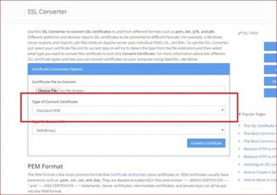 Conversión de un certificado SSL a PFX / PKCS12 (con SSLShopper) – Aprende con Gigacore