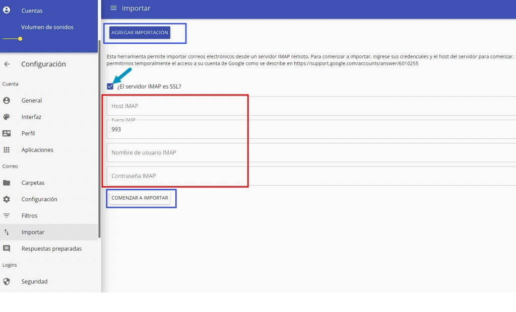 Como importar correos a MailPro – Aprende con Gigacore